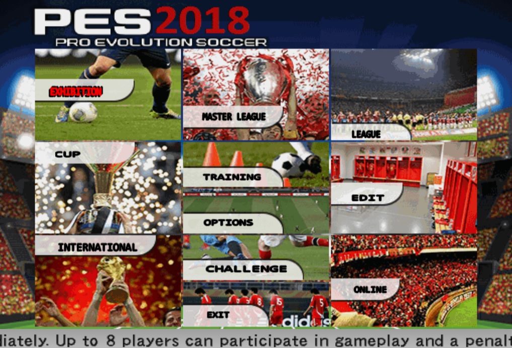 ادیت و ویرایش پیس 6 pes6 | منو Menu