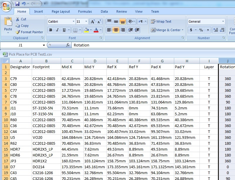 آموزش ایجاد فایل Pick and Place از نرم افزار Altium